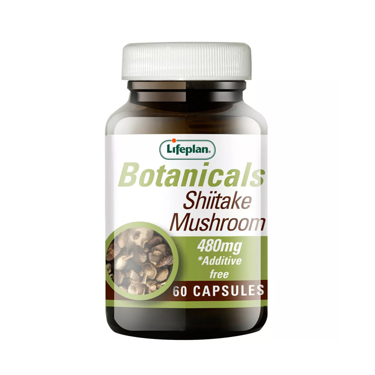 Lifeplan Shiitake Mushroom 480mg 60 caps - Natural Health Products